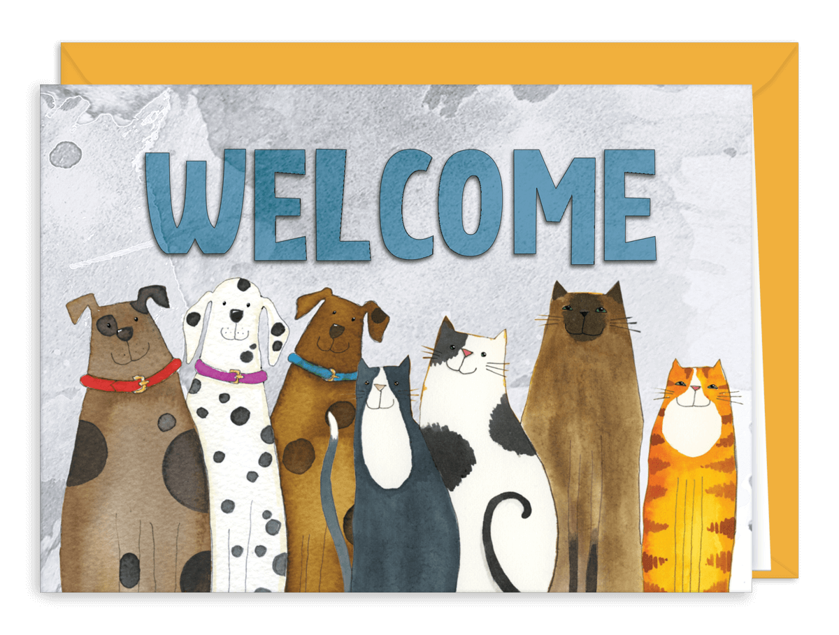 Pet-Themed Welcome Cards (WELSTONE) | Purchase Welcome Cards for ...