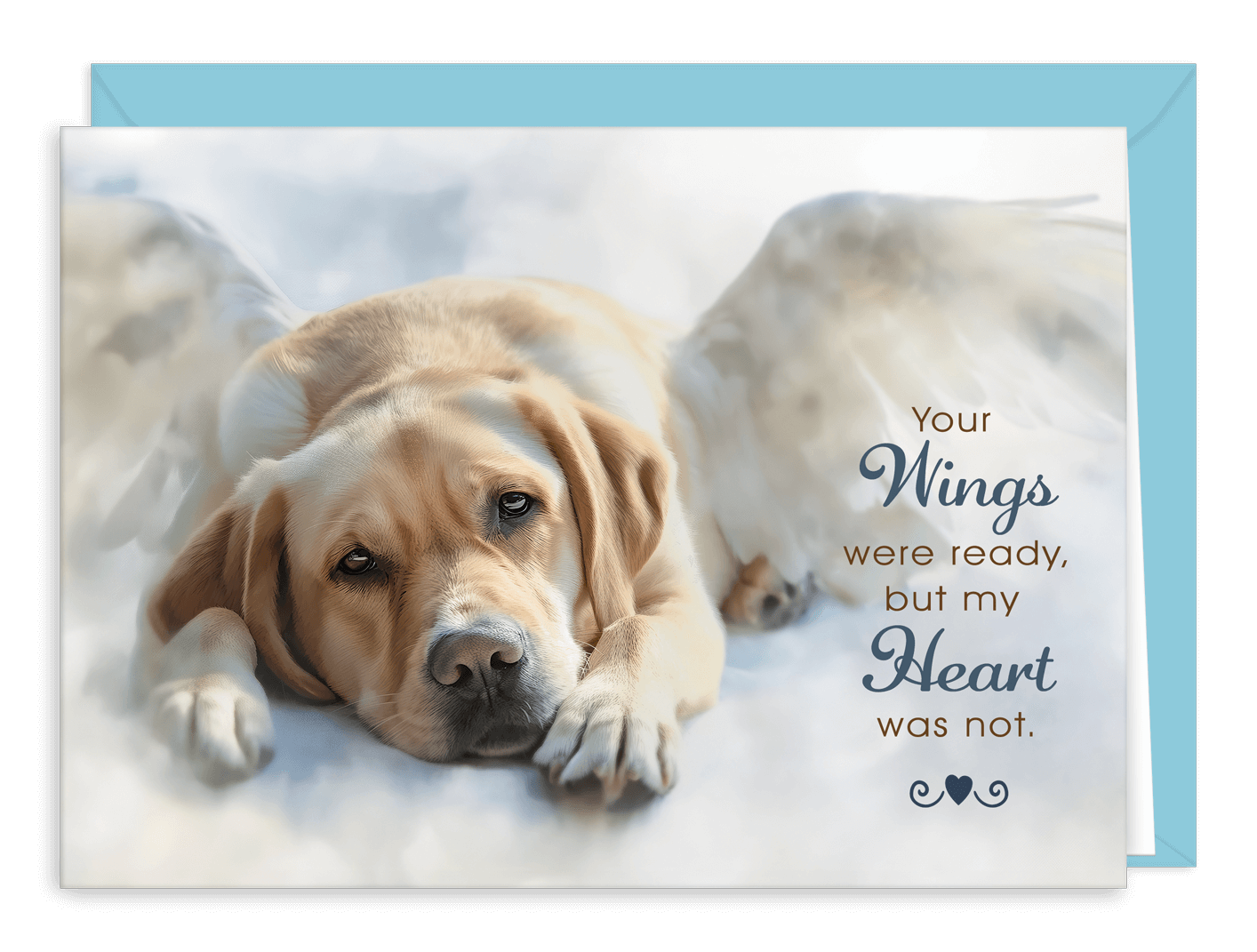 Dog Sympathy Cards (SDOGWINGS) | Purchase Dog Sympathy Cards for ...